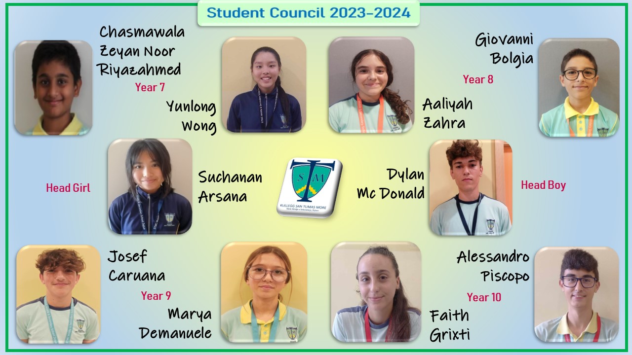 Students Council 2023-2024 - St Thomas More College